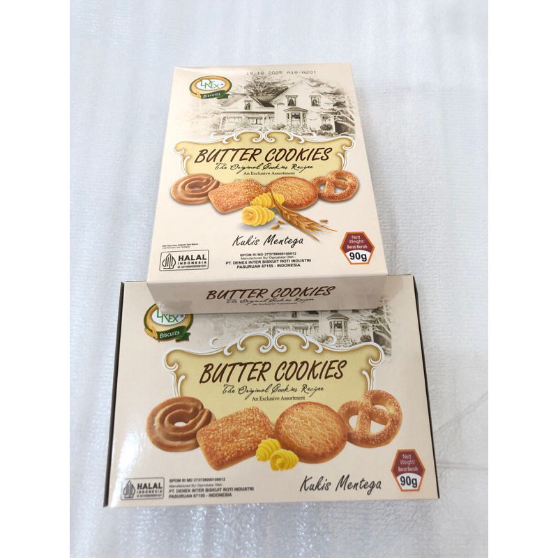 Jual [DENEX] Butter Cookies 90 Gram (1 Dus isi 24 Pcs) | Shopee Indonesia