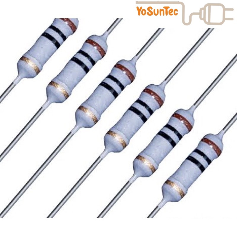Jual Resistor 1W 1 Watt 5% (isi 5) Semua Ukuran Lengkap 1 2,2 15 2k2 3k3 47k 560k 1M Ohm ...