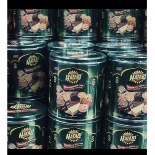 Jual HATARI Biskuit kaleng assorted 300gr | Shopee Indonesia