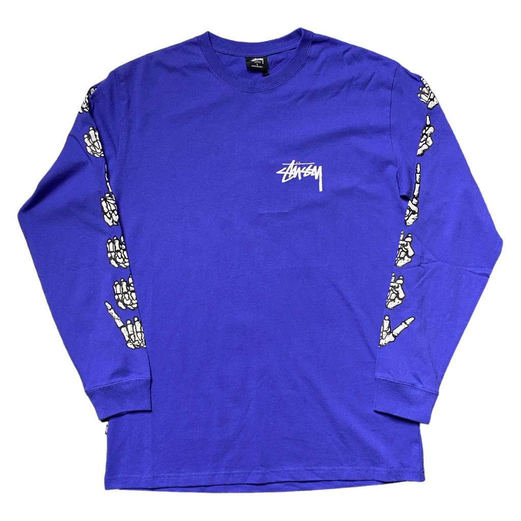Jual STUSSY FONT LS BLUE - Stussy Australian released | Shopee Indonesia