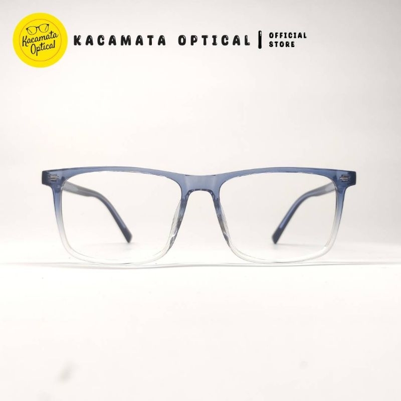 Jual KACAMATA OPTICAL - Frame KMO6562 Kotak Biru Besi Plastik | Shopee ...