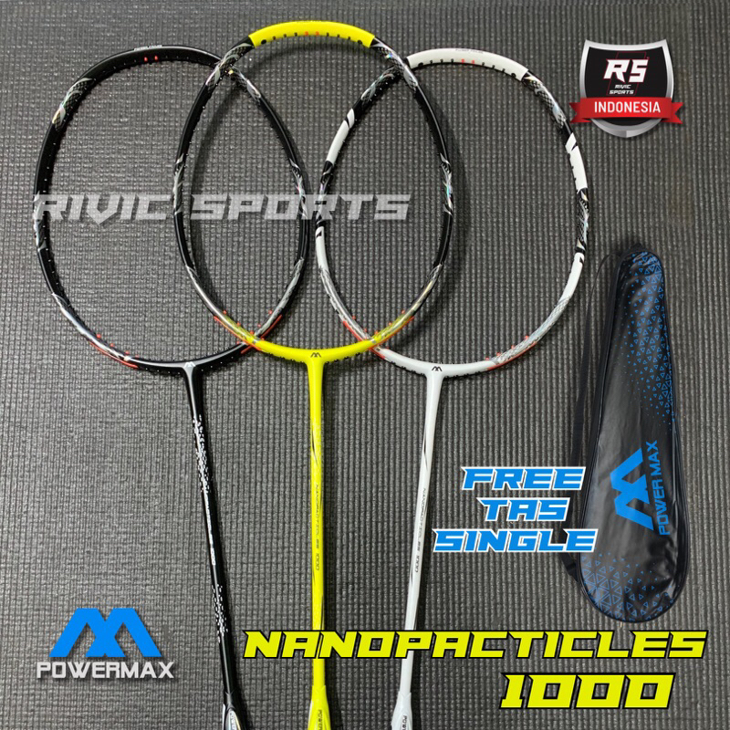 Jual Raket POWERMAX NANOPACTICLES 1000 36LBS Power Max Raket Badminton ...