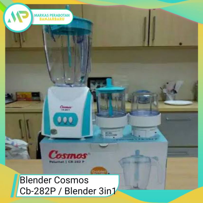 Jual Blender Cosmos Cb-282P / Blender 3in1 Warna Biru / Blender 2L ...