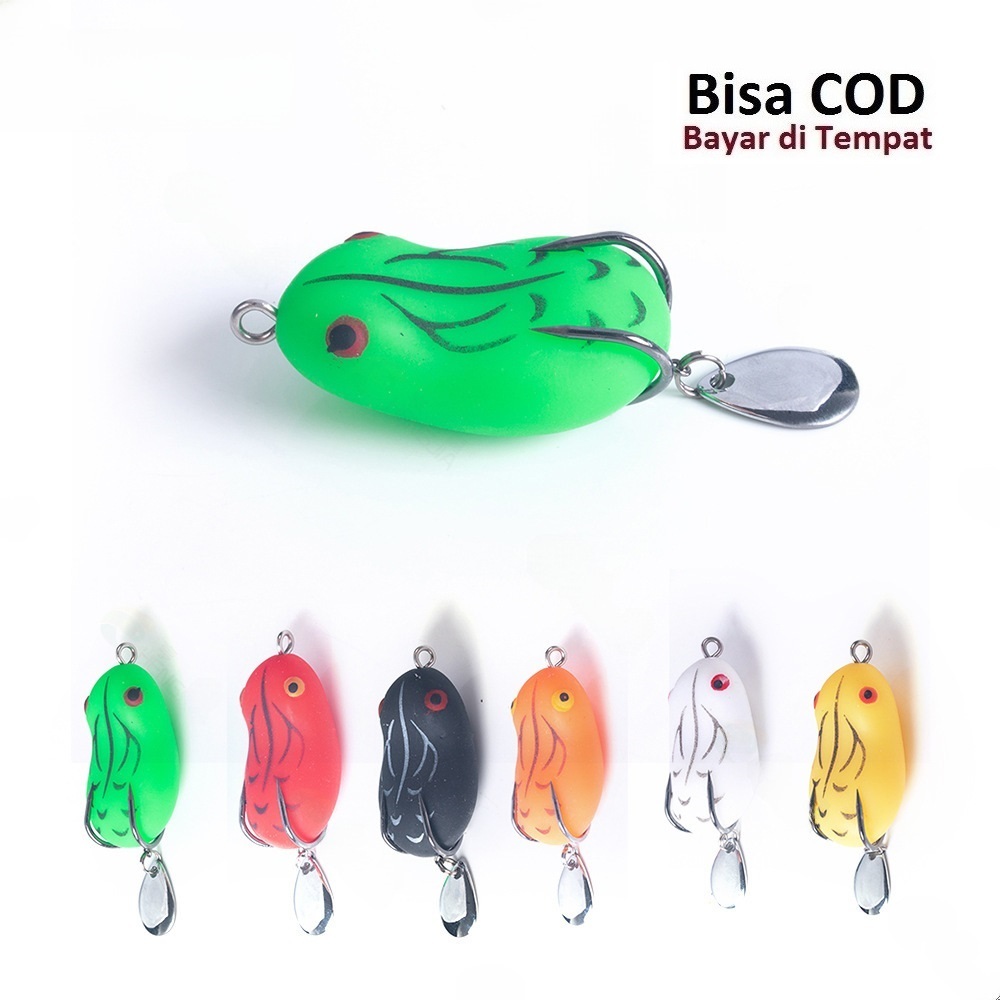 Jual COD Sequin Spoon Frog 4.5cm/7gr Umpan Pancing Ikan Bentuk Katak ...