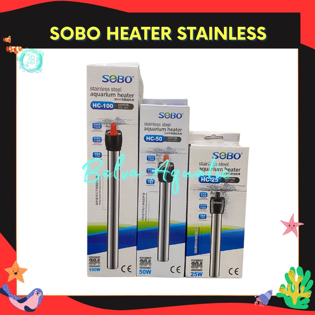 Jual Sobo Heater Stainless Steel 25 50 100 Watt 25W 50W 100W Anti Pecah ...