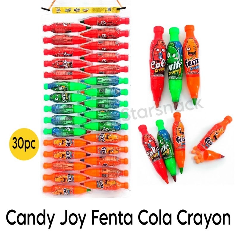 Jual Candy Joy Fenta Cola Crayon permen 30pc | Shopee Indonesia