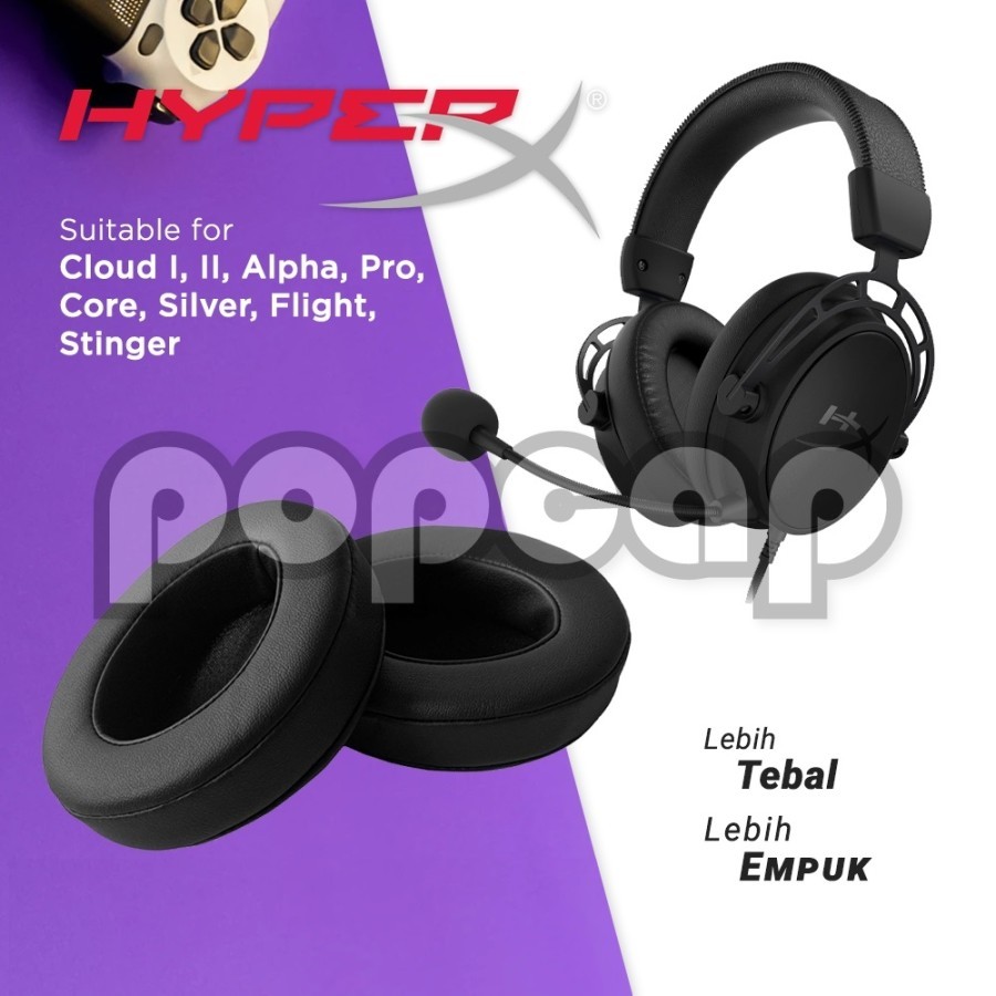 Jual Earpad HyperX Cloud Alpha Pro Core Silver Flight Stinger Earcup Foam | Shopee Indonesia
