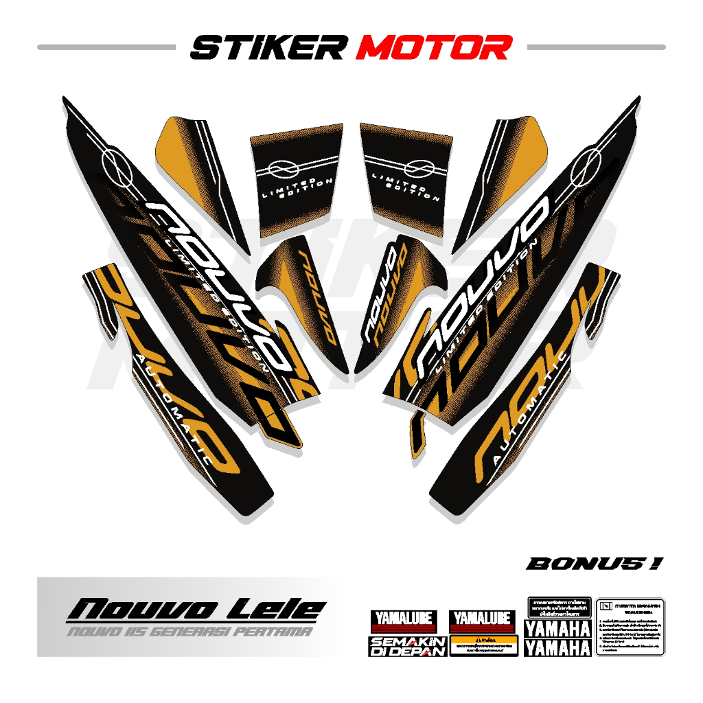 Jual NS05 STRIPING STIKER STICKER LIS YAMAHA NOUVO LELE NUOVO NUVO ...