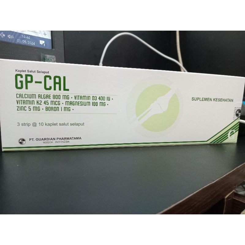 Jual GP-CAL Kaplet perbox/3 strip 10 kaplet Kesehatan Tulang | Shopee ...