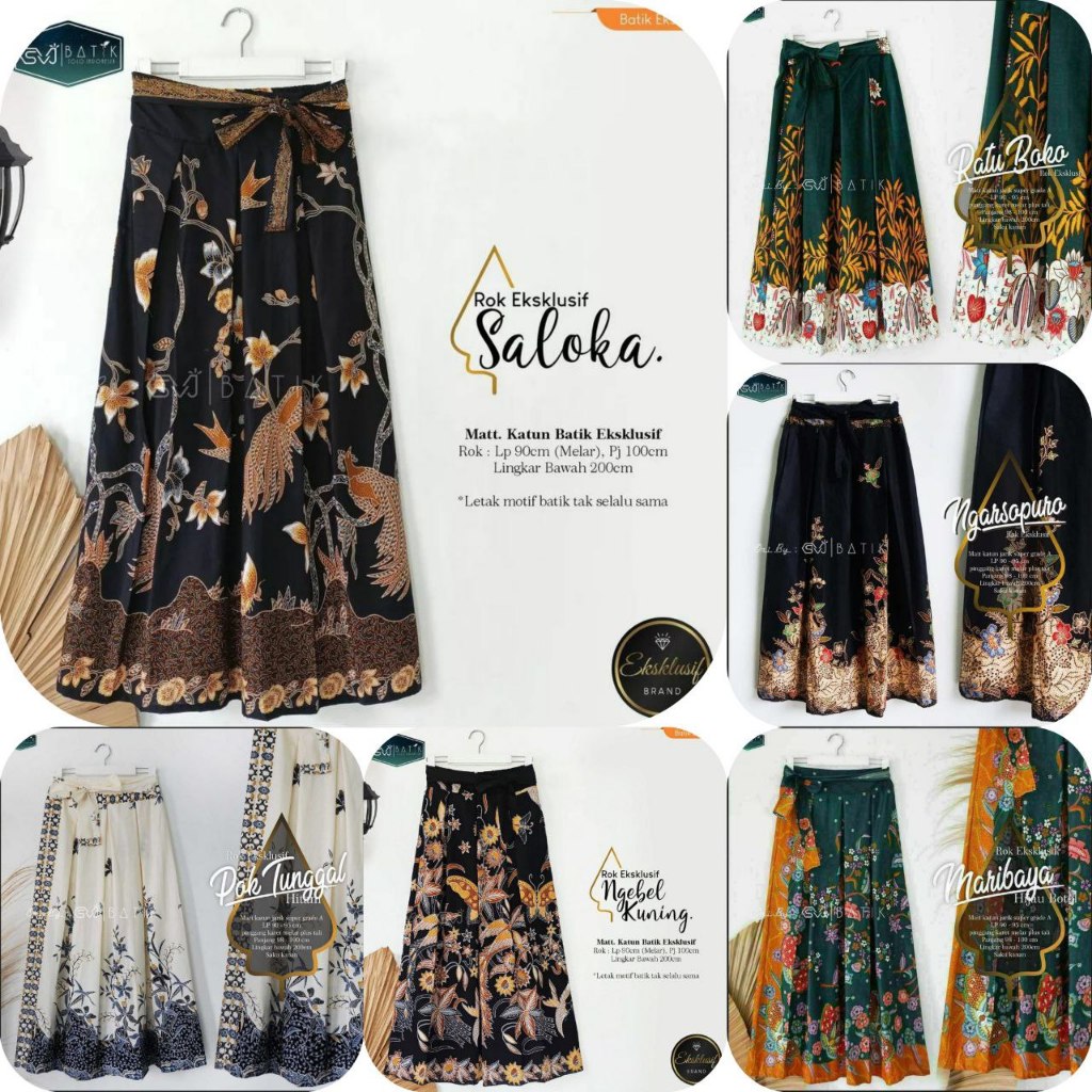 Jual Rok Jumbo Rok Kantoran Katun Halus Premium by Batikwidia | Shopee ...