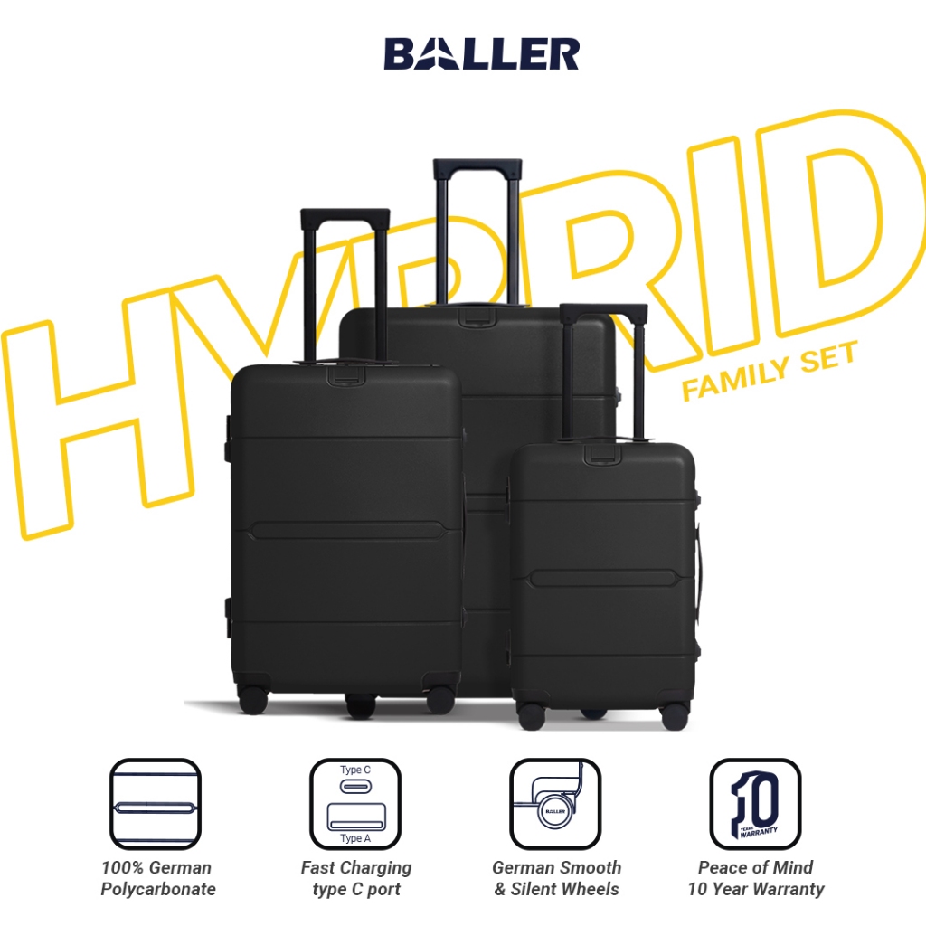 Jual BALLER Koper Hybrid Polycarbonate Family Set 20, 24 & 28 inch ...