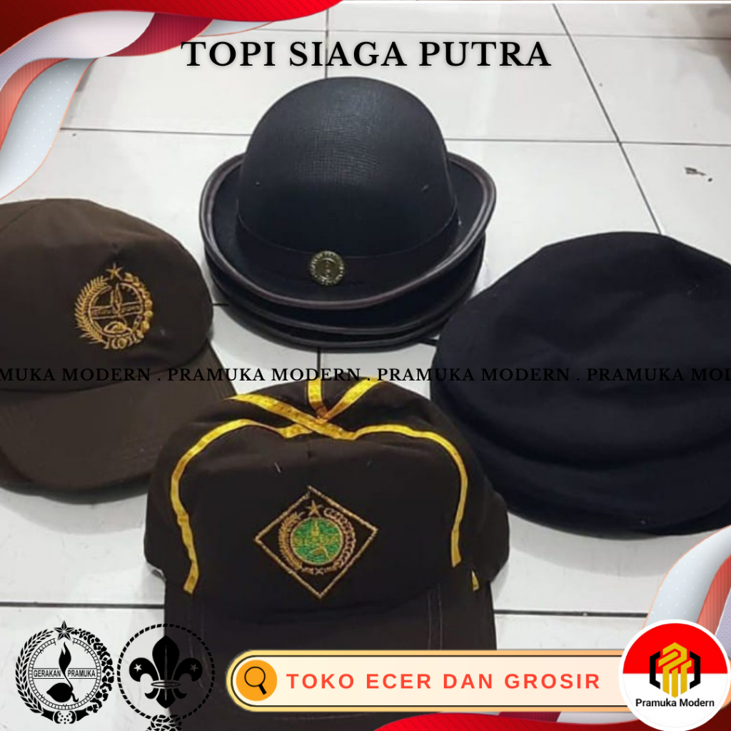 Jual Topi Pramuka lengkap topi baret topi boni topi gerakan pramuka ...