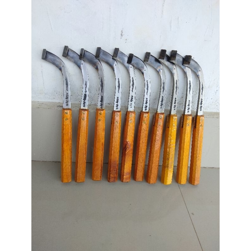 Jual pisau sadap karet gagang kayu | Shopee Indonesia