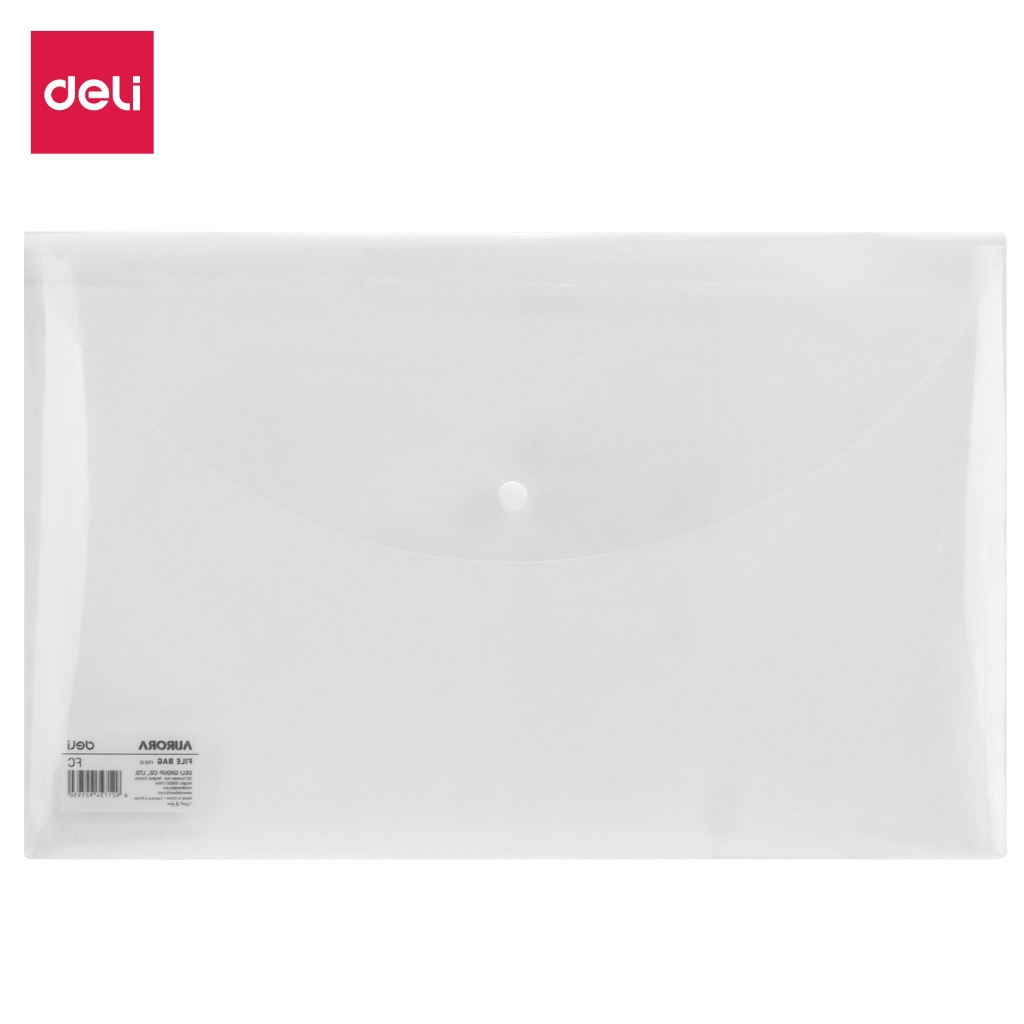 Jual Deli File Bag / Map Plastik Kancing / Tas Map Plastik FC Anti Air ...
