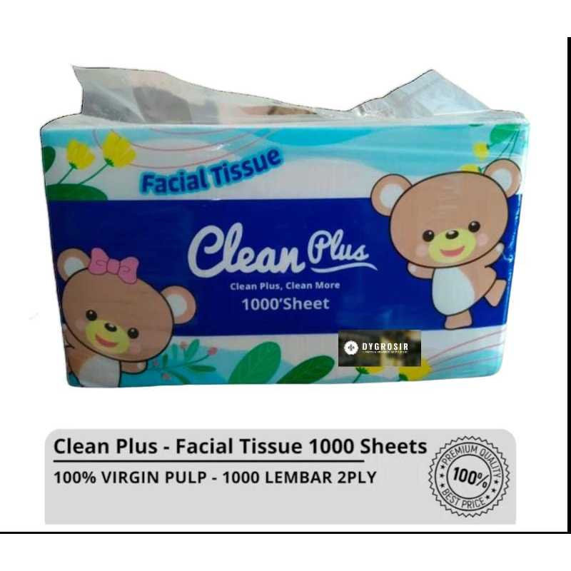 Jual DY ~ Tisu Tissue CLEAN PLUS kiloan 1000 sheet 2ply cleanplus PROMO !!! | Shopee Indonesia