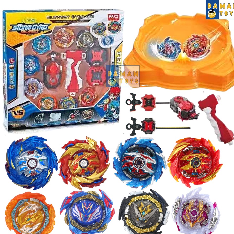 Jual ART J9F4 Mainan Gangsing Arena Beyblade Burst Hyperion Helios ...