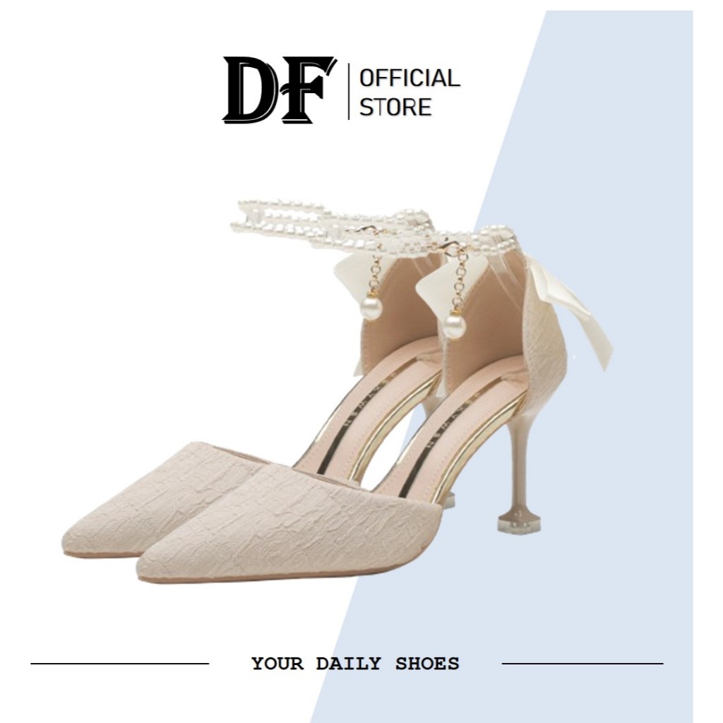 Jual DUNIA FASHION - DF 673 Sandal Wedges Heels Wanita Import Premium ...