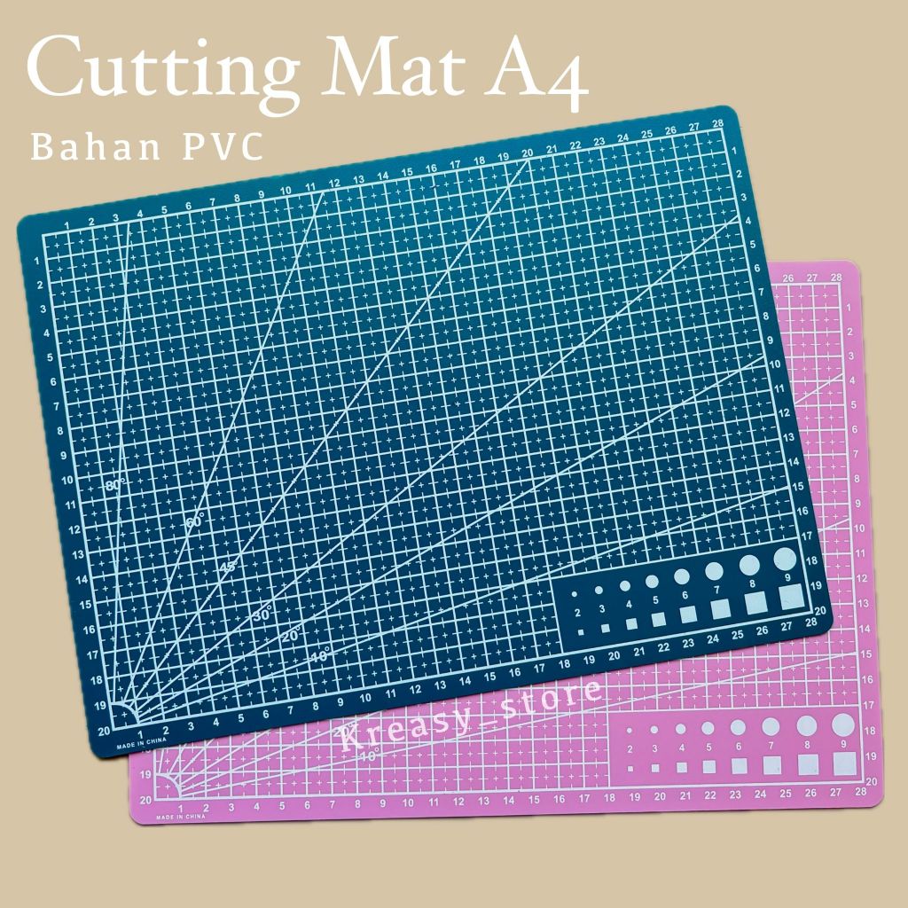 Jual Cutting Mat A4 PVC 30x22cm - Alas Potong Kerajinan Tangan Tipis - Crafting Mat Pad - Work ...