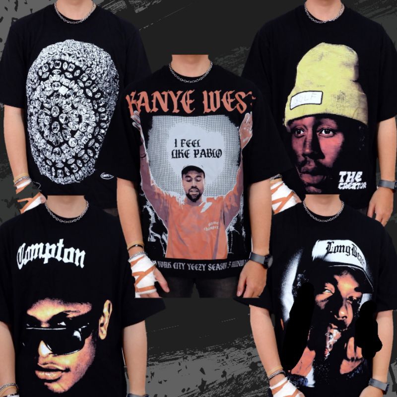 Jual KAOS RAPPER OVERSIZE BOOTLEG KAOS KANYE WEST KAOS TYLER THE ...