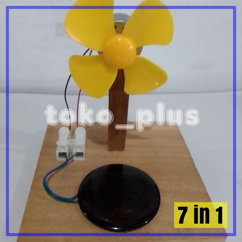 Jual Kipas Kincir Angin Tenaga Listrik Baterai atau Solar Cell DIY Kit ...