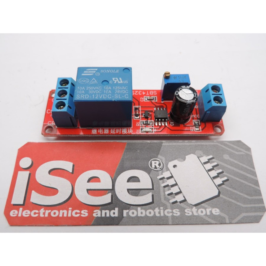Jual New DC 12V Delay Timer Switch Relay 1-10 sec Adjustable NE555 ...