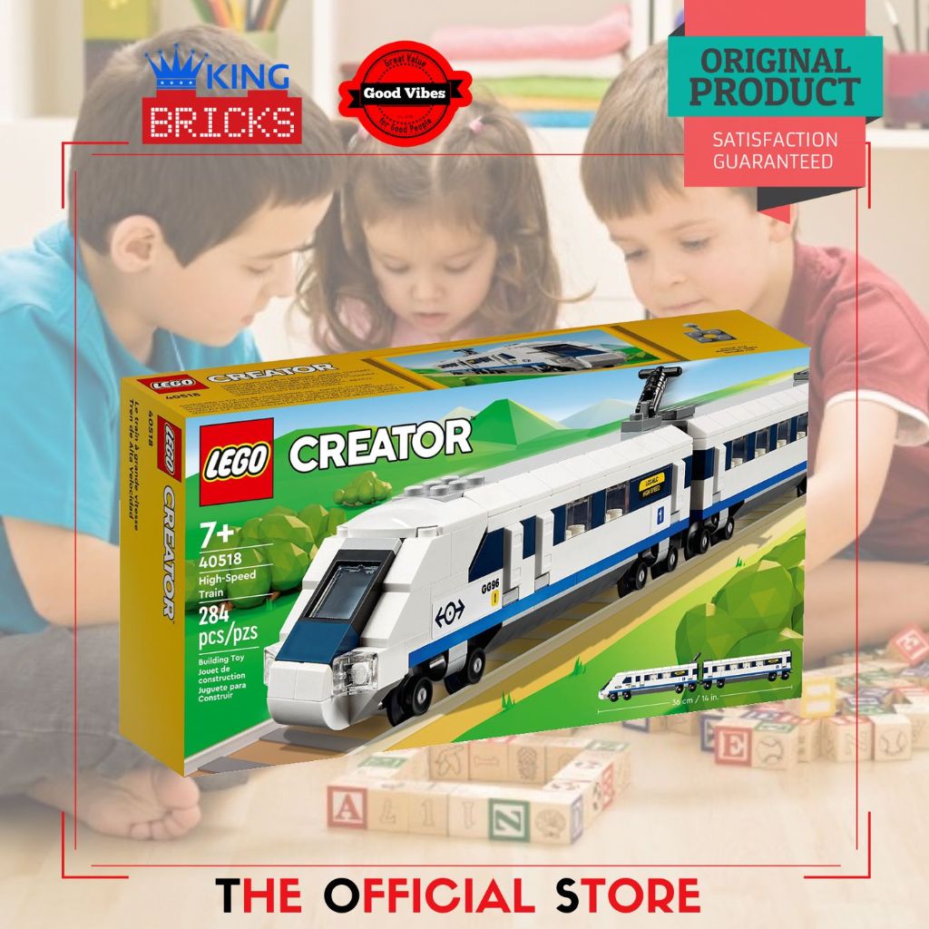 Jual LEGO Original CREATOR 40518 High-Speed Train - Mainan Anak Edukasi Kereta Api Listrik ...