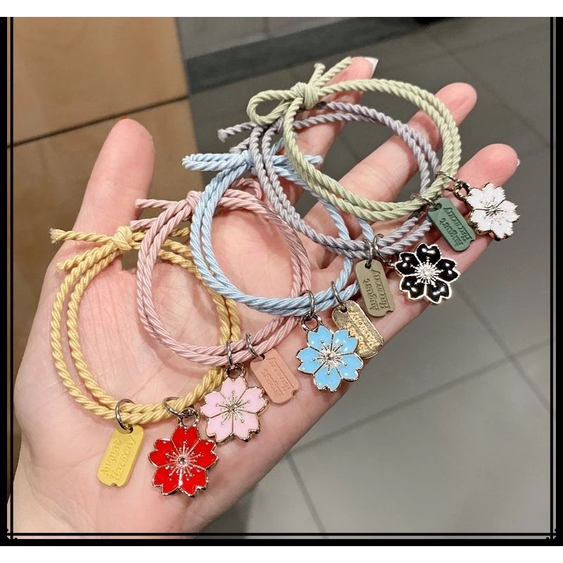 Jual IKATAN RAMBUT KOREA ICON SINGLE FLOWER IMPORT / IKAT RAMBUT MOTIF ...