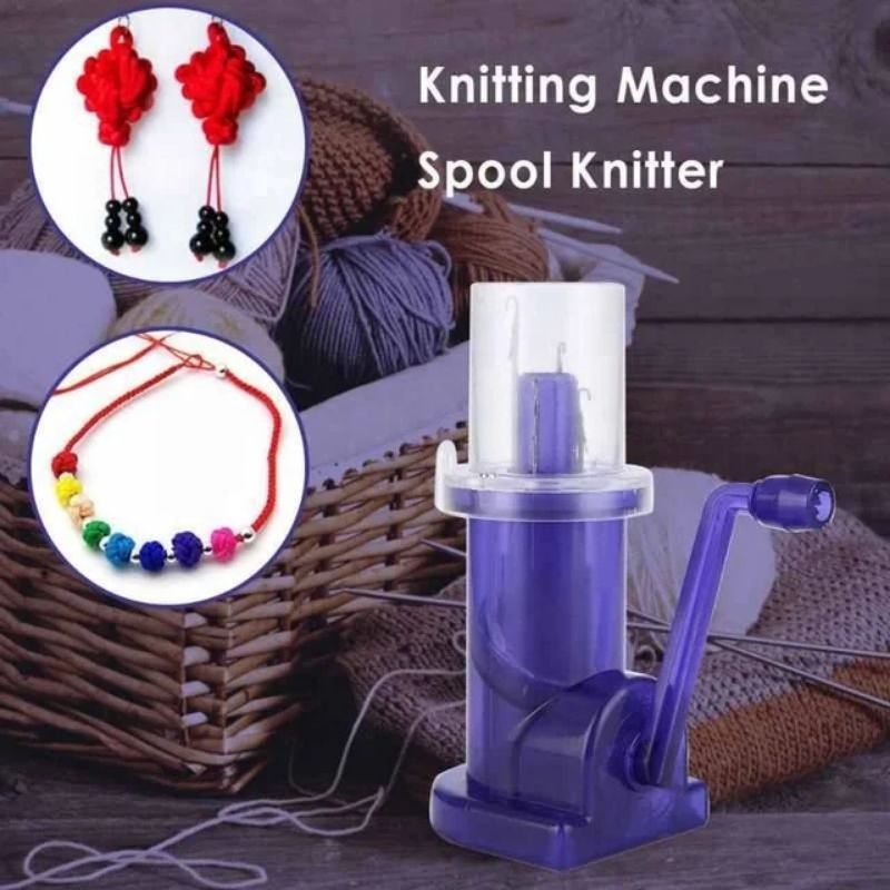 Jual DIY Hand Woven Tool Hand Operated Embellish-knit Knitting Machine ...