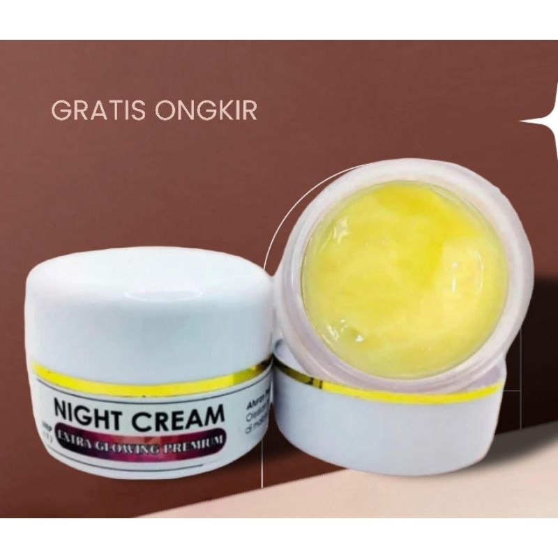 Jual Cream malam glowing krim malam pemutih super tinggi retinol ampuh glowing aman whitening ...