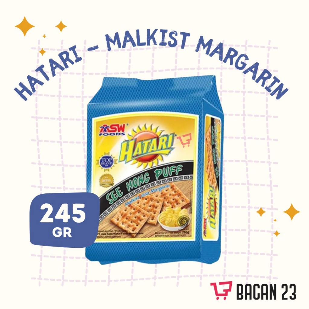 Jual Hatari Biskuit Gabin Malkist Rasa Margarin (245 Gr) / Biskuit See Hong Puff | Shopee Indonesia