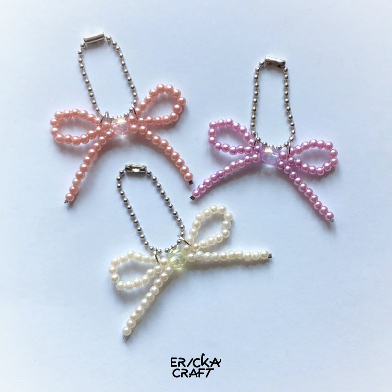 Jual RIBBON BIG KEYCHAIN COQUETTE Y2K GANTUNGAN MUTIARA RINGAN PITA ...