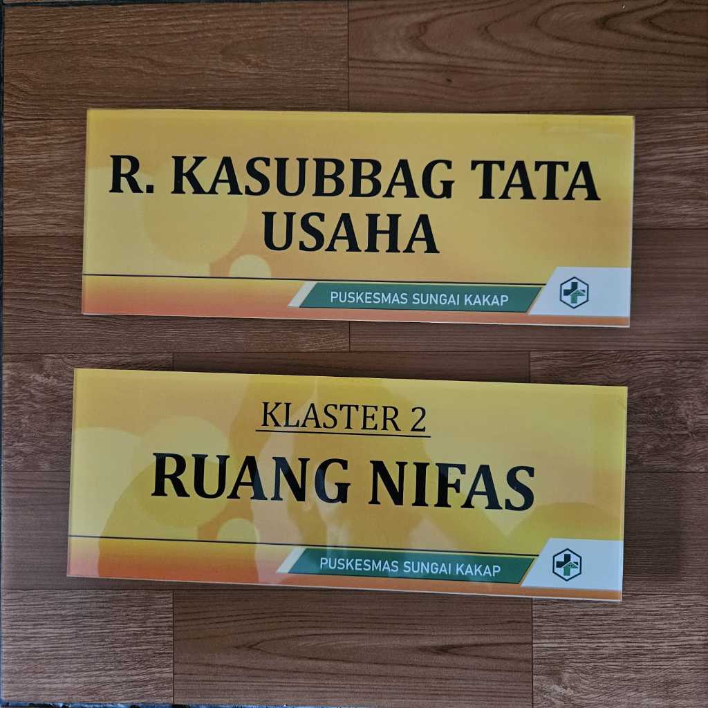 Jual Akrilik Papan Nama Ruangan Puskesmas ILP, Integrasi Layanan Primer ...