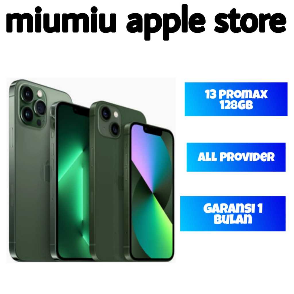 Jual Apple iPhone 13 Pro Max 128GB SECOND ORIGINAL 100% MULUS NORMAL FULLSET SILENT ALL SIM ...