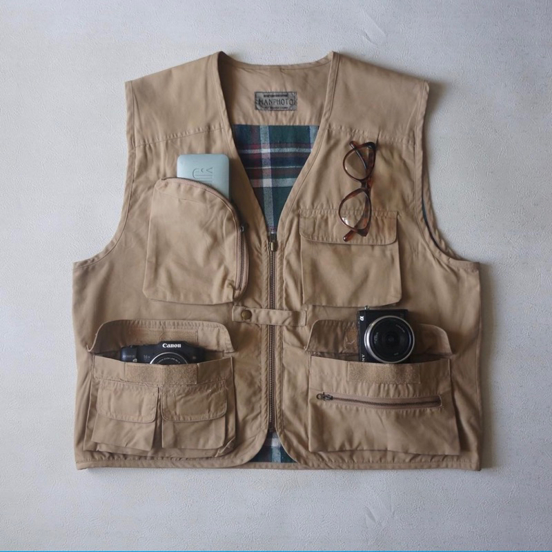 Jual Vest Rompi Fishing Outdoor Multipocket Utility Tactical Manphoto ...