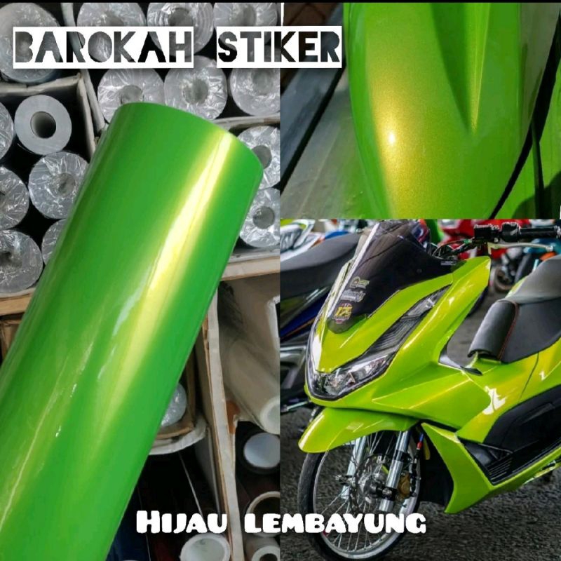 Jual Stiker Motor Hijau Lembayung Gold Premium Skotlet Kekinian Sticker Magic Candy | Shopee ...