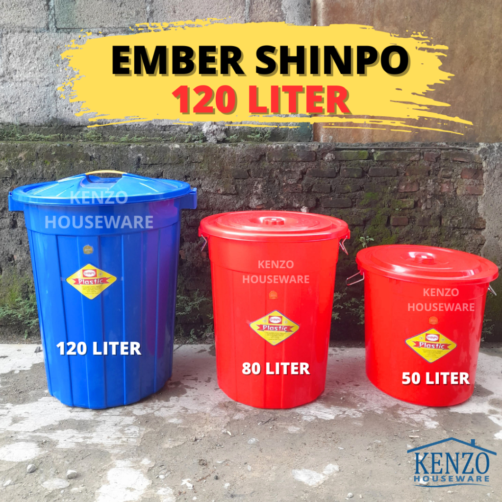 Jual Ember 50 Liter + Tutup SHINPO Ember Air Kamar Mandi Ember Plastik ...