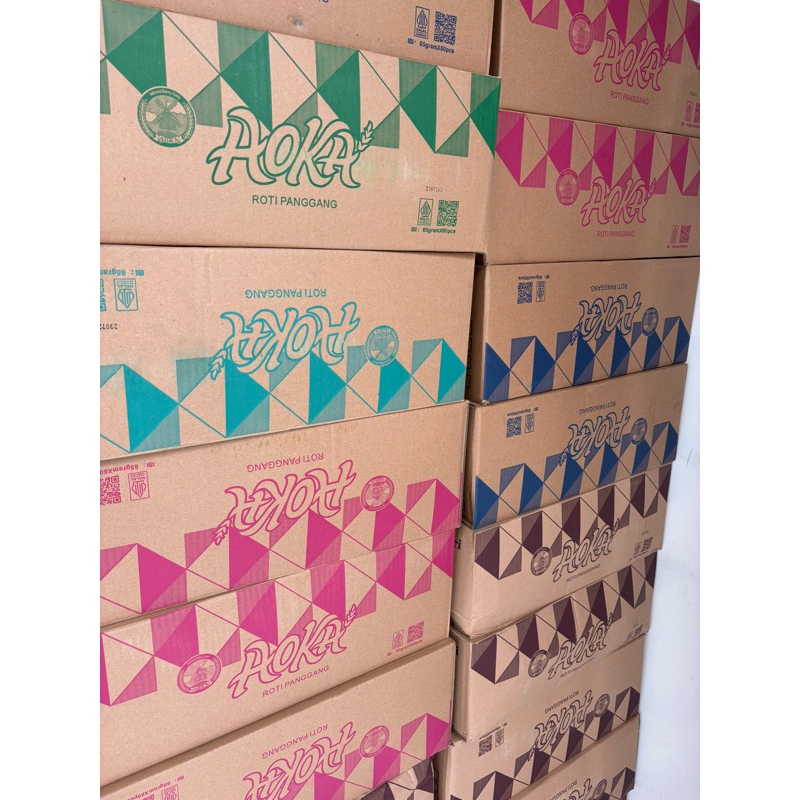 Jual AOKA ROTI PANGGANG 1 DUS @60pcs | Shopee Indonesia