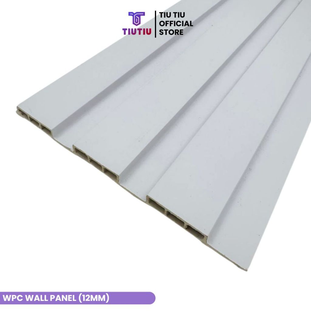 Jual WPC Wallpanel PUTIH POLOS 3 meter 300cm x 20cm x 1.2cm | pvc Wall ...