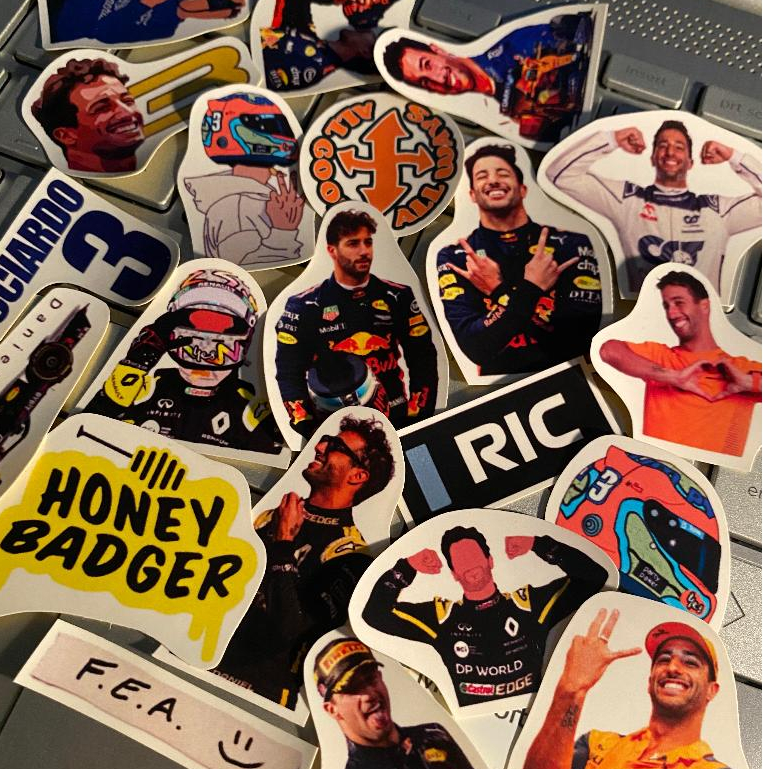 Jual Sticker Pack F1 Daniel Ricciardo stiker vinyl stikerglossyvinyl ...