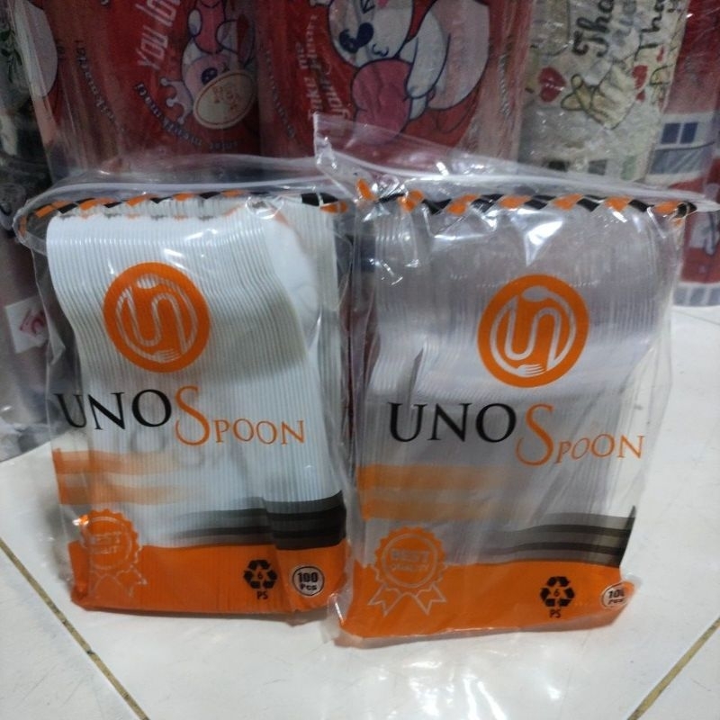 Jual Sendok Uno plastik Makan isi 100 Pcs | Shopee Indonesia