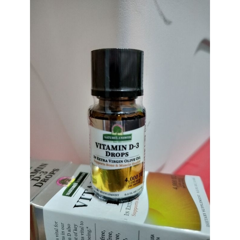 Jual Defect Sale - Nature's Answer Vitamin D3 Drops 4000 IU, 15 ml ...