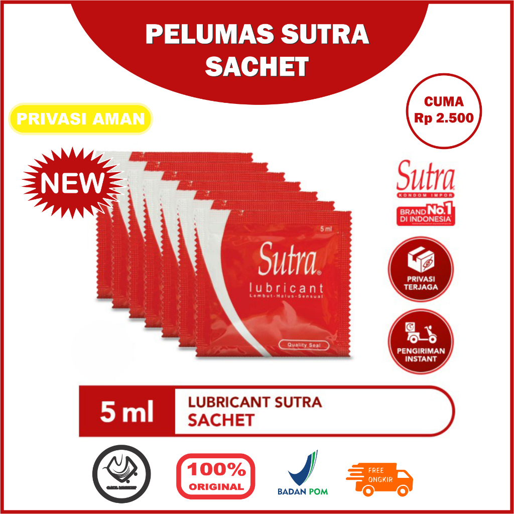 Jual Sutra Lubricant Sachet - Gel Pelumas Sachet - Pelicin Ecer ...