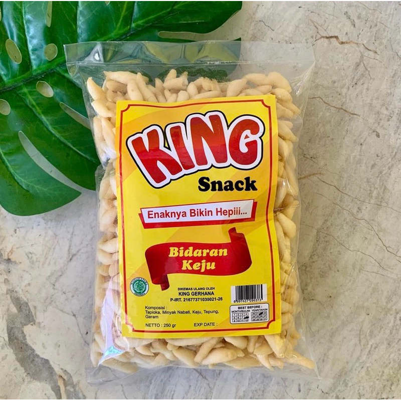 Jual King Snack Bidaran Keju 250gr | Shopee Indonesia