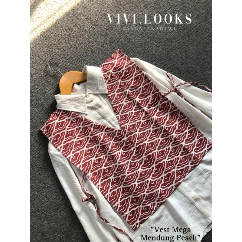 Jual VIVILOOKS-VEST BATIK PATTERN PREMIUM MODERN ETNIK KATUN OUTER ...