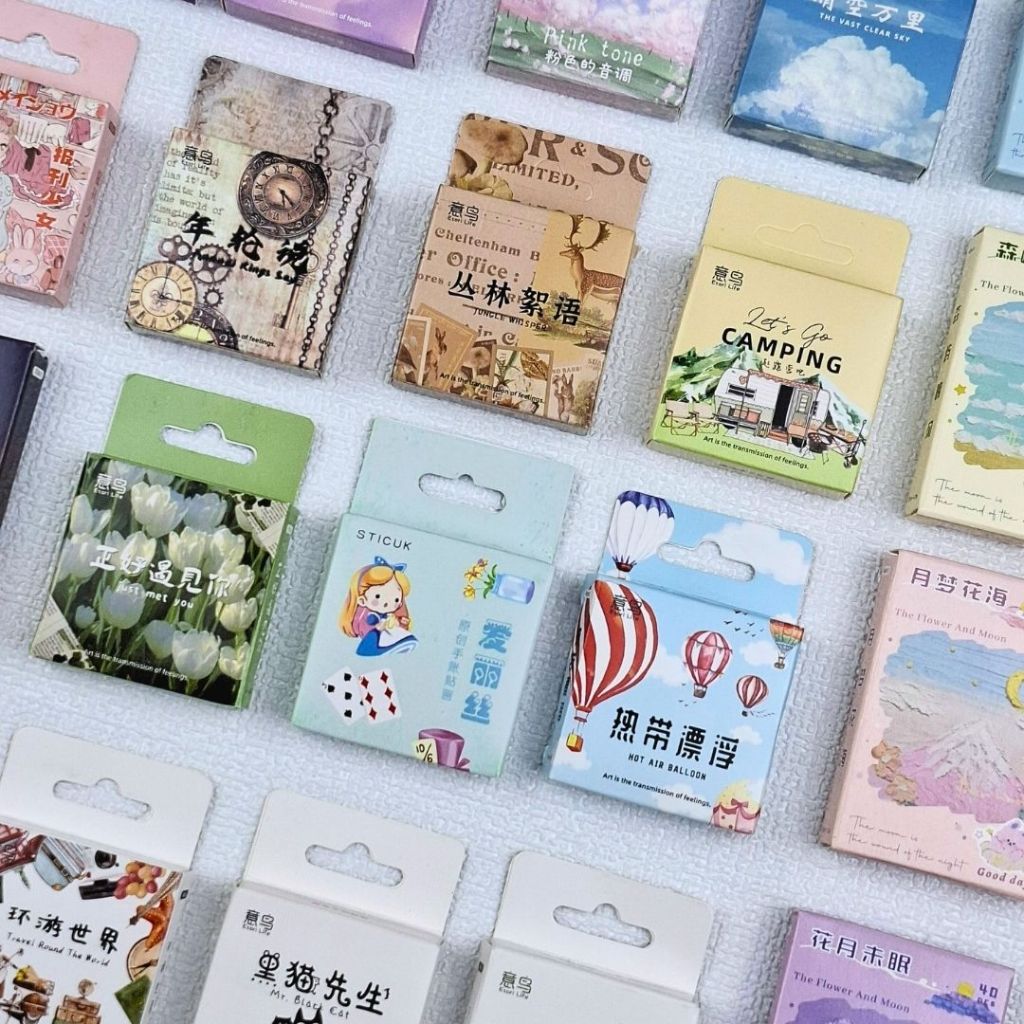 Jual MIXCOMBINATION MODEL BOXED STICKER PACK up to date stickers flake ...