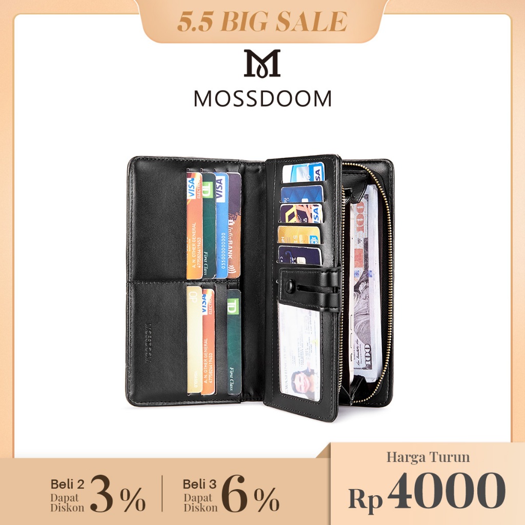 Jual MOSSDOOM Dompet Wanita Serbaguna Panjang | Shopee Indonesia