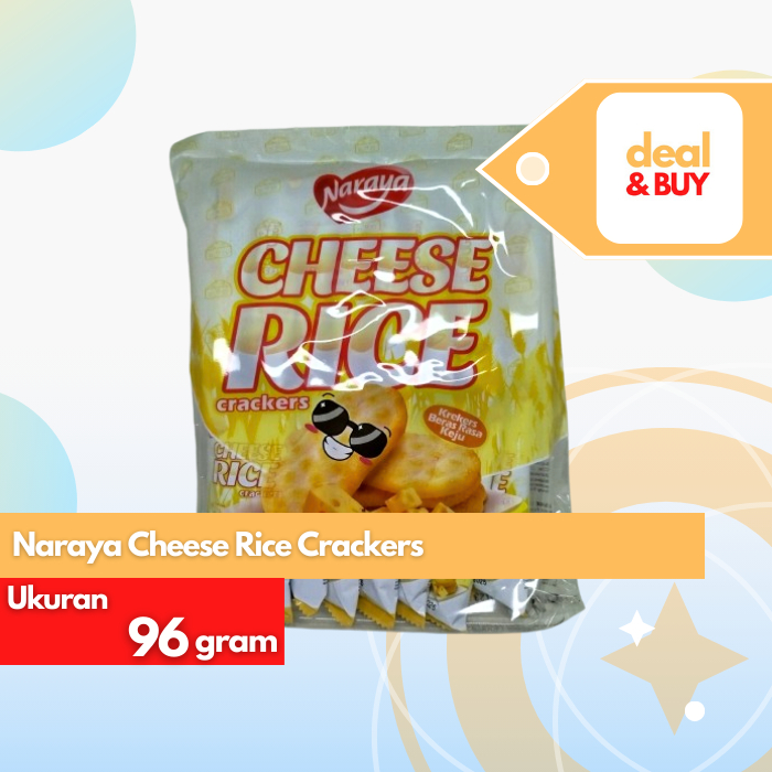 Jual Naraya Cheese Rice Crackers/ Krekers Beras Rasa Keju 96g | Shopee ...