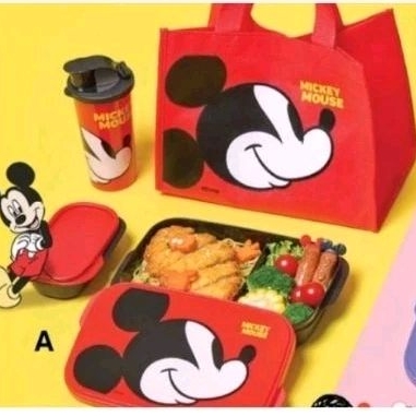Jual Tupperware Kids Lunch Mickey Mouse Set.( tas, tempat makan besar ...