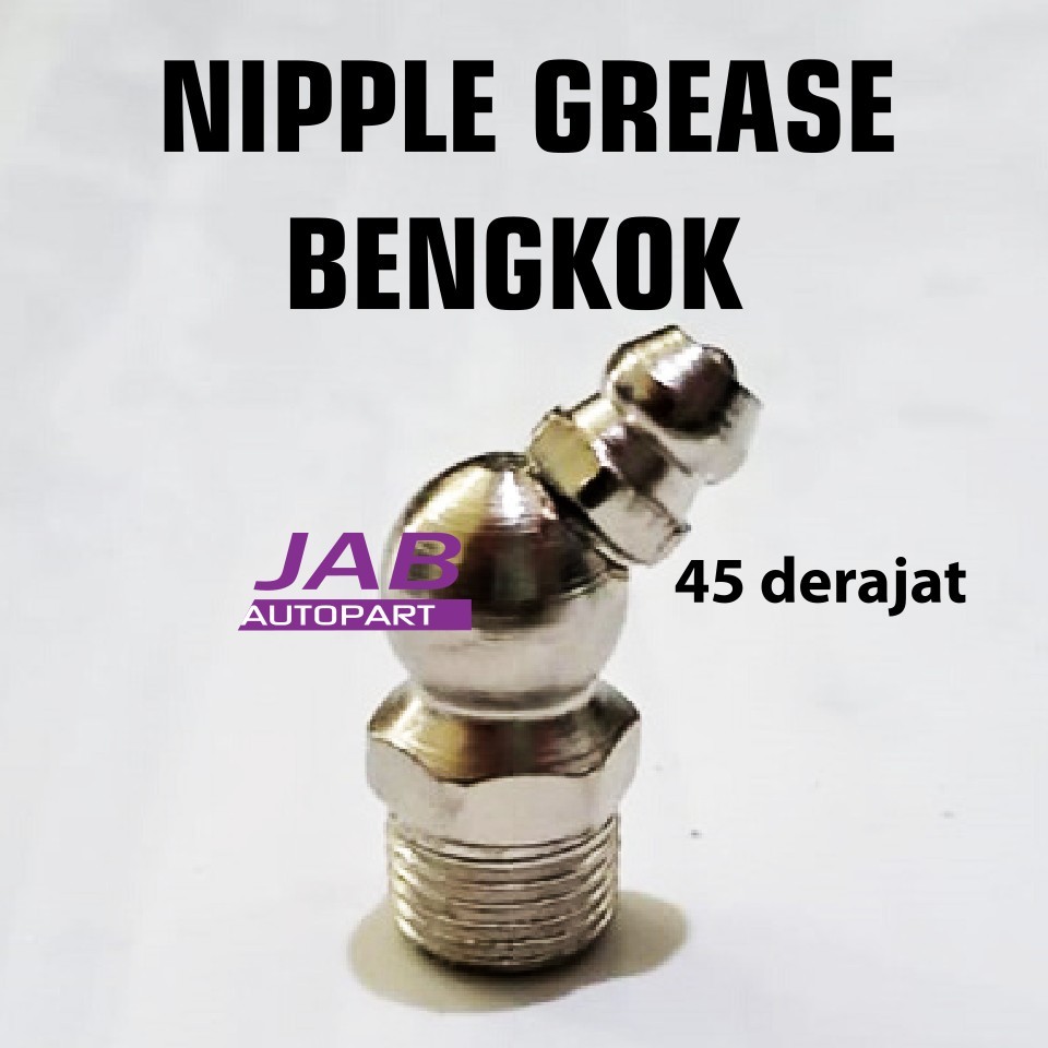 Jual [1 biji] Grease Nipple Napel Grease Nepel Grease Bengkok 45 ...