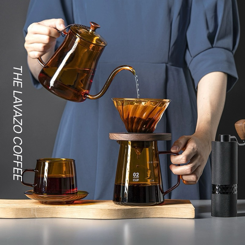 Jual AMBER PREMIUM SERIES V60 Coffee Tools | V60 Coffee Dripper Server ...